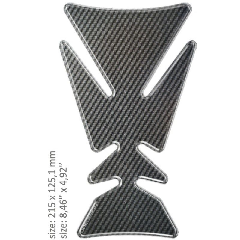Carbon Look Tank Pad Type 3 - OneDesign - Tank Pads - Motostyle.dk
