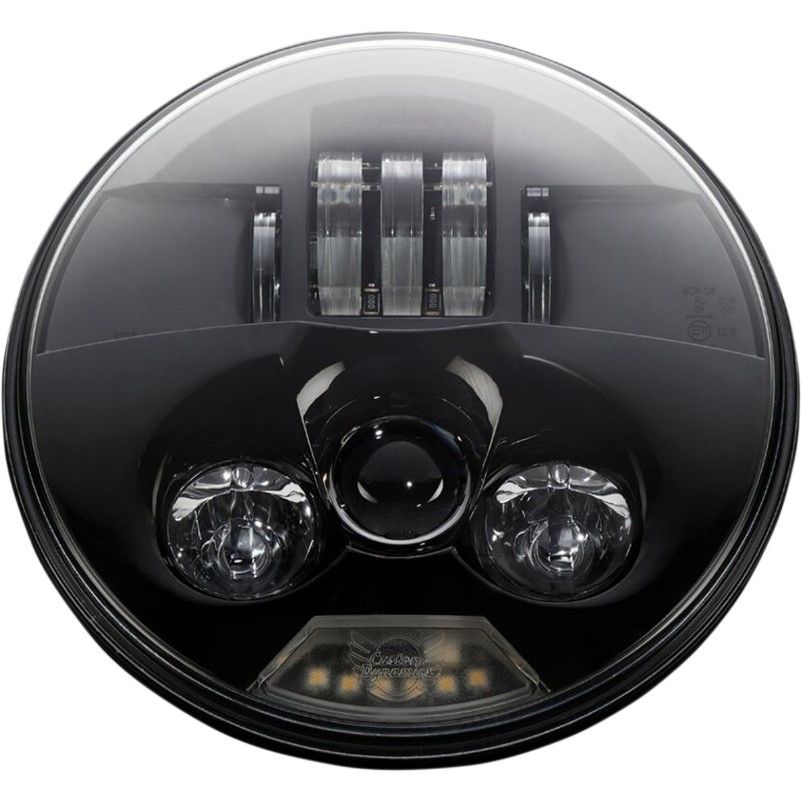 MC Forlygte LED Enhed 7" ProBEAM® Sort - Rund 7" Forlygter - Motostyle.dk