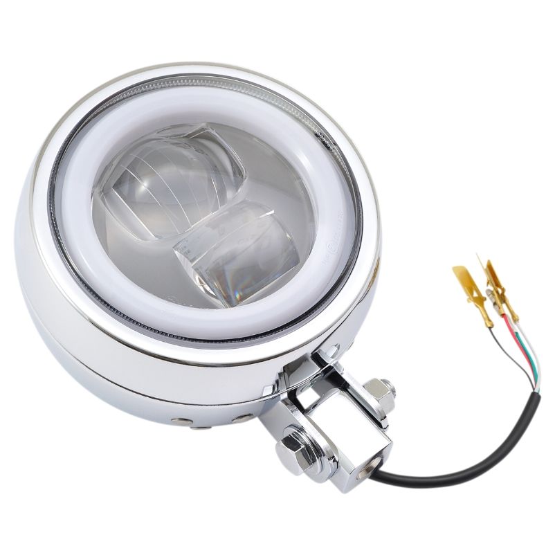 Daytona Capsule 5,25" / 135mm LED Forlygte Til MC Krom