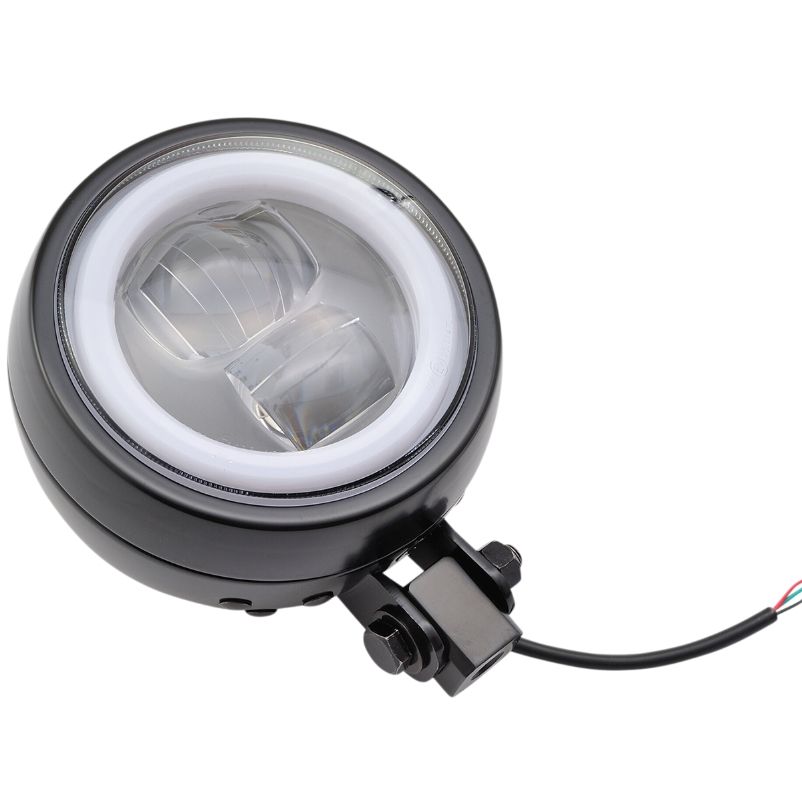 Daytona Capsule 5,25" / 135mm LED Forlygte Til MC Sort