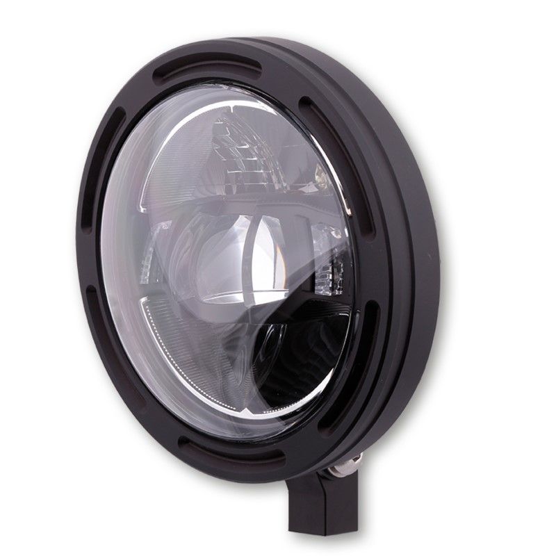 Highsider LED Forlygte MC 5,75" Frame R2 Type 10 - Bundmontering - Rund ...