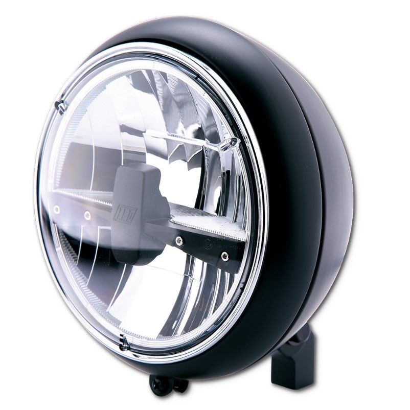 Highsider Yuma 2 MC Forlygte LED 7" Sort