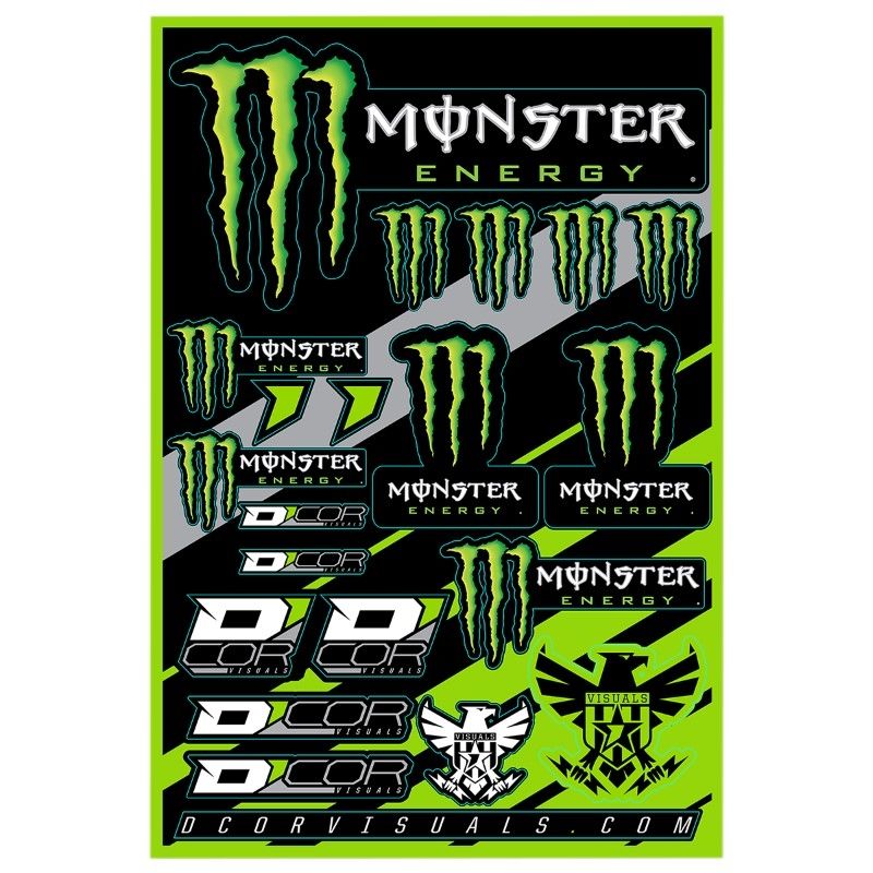 Monster Energy Sticker Kit 1 Fra D'Cor Visuals - Stickers & Folie ...