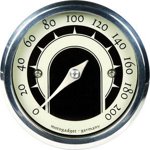 Motogadget Tiny Speedster MC Speedometer - Poleret - MC Speedometer ...