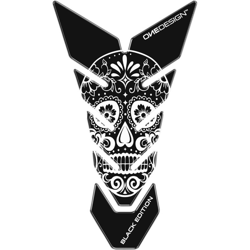 Skull Tank Pad Type 4 - OneDesign Black Edition - Tank Pads - Motostyle.dk